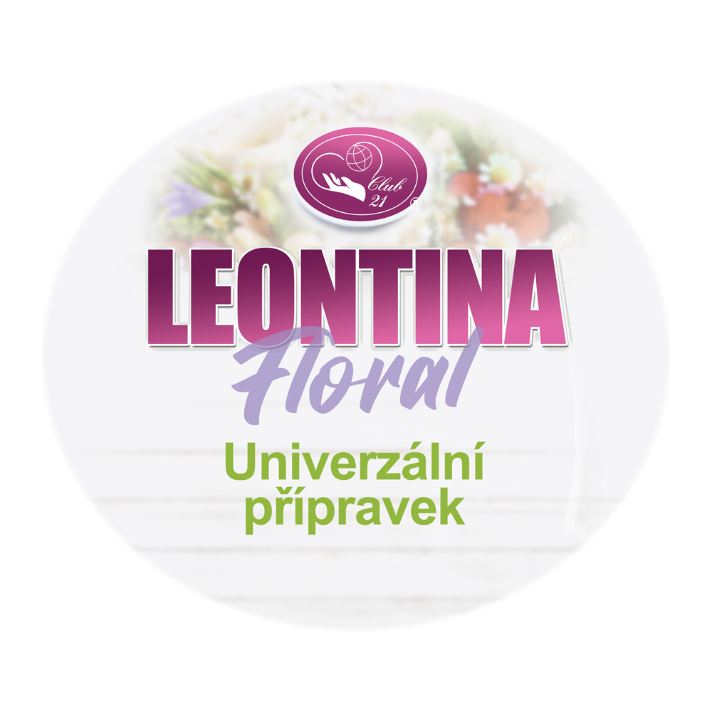 Velká etiketa / samolepka Leontina Floral - Missiva