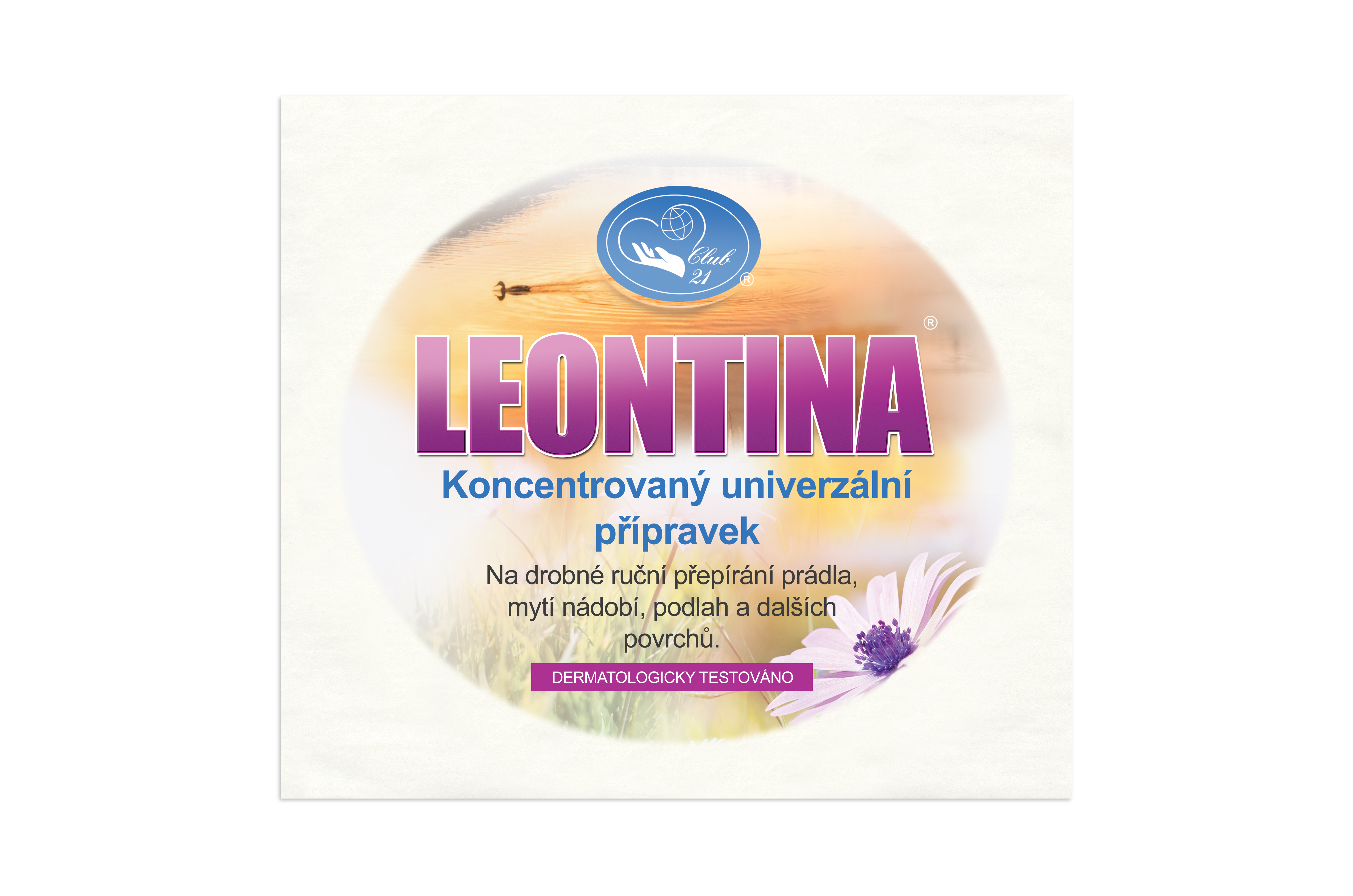 Velká etiketa / samolepka Leontina - Missiva