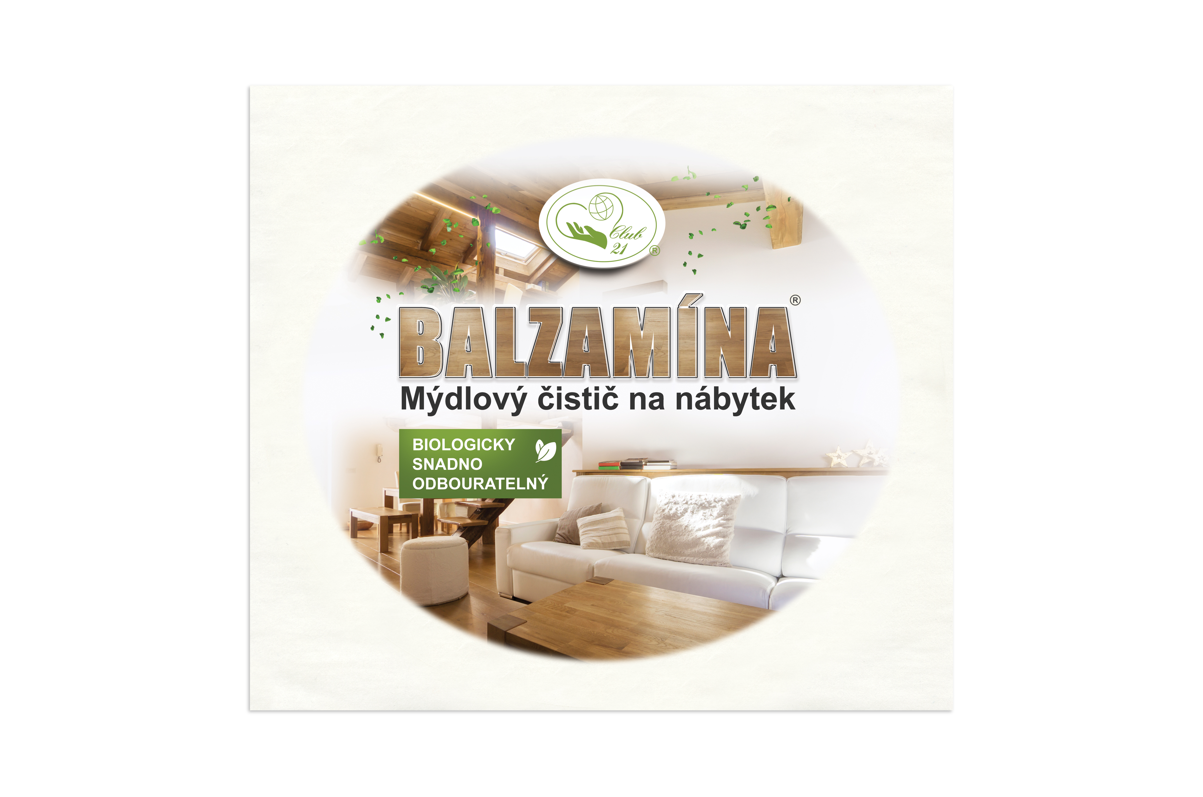 Velká etiketa/samolepka Balzamína - Missiva
