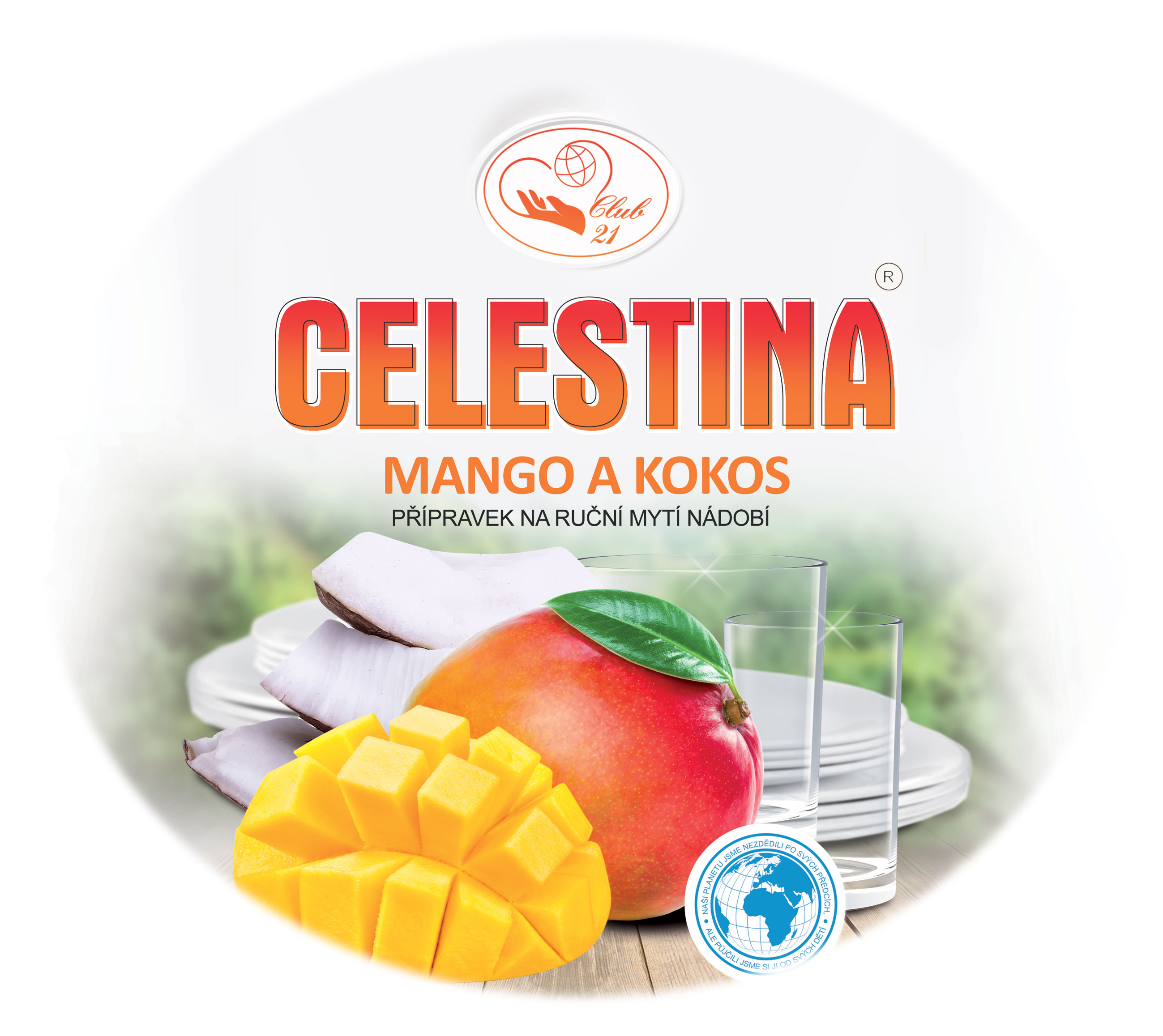 Velká etiketa / samolepka Celestina Mango - Missiva